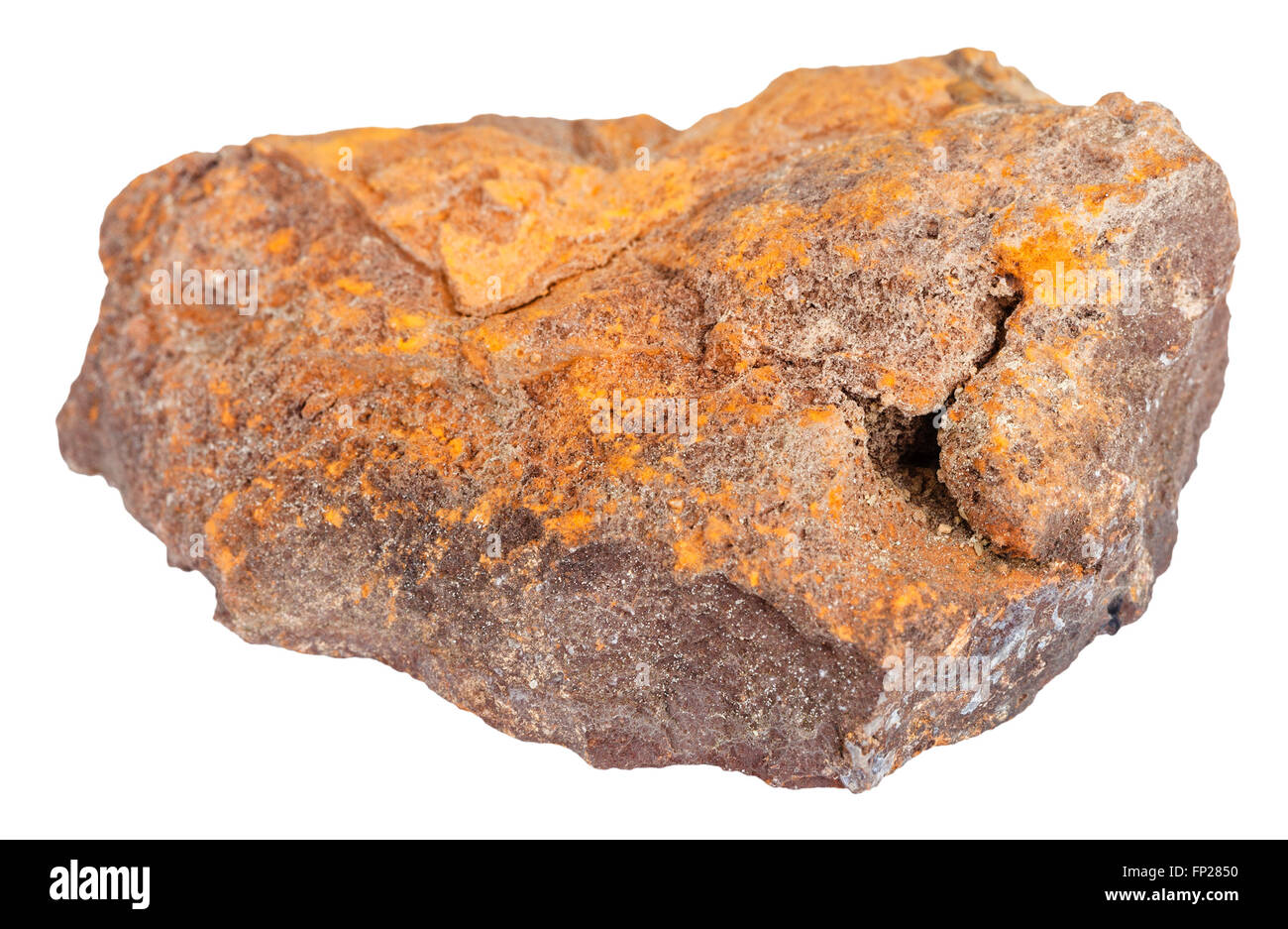 Makro der Naturstein Probe - shooting Limonit (Eisen Erz, Eisenerz Moor ...