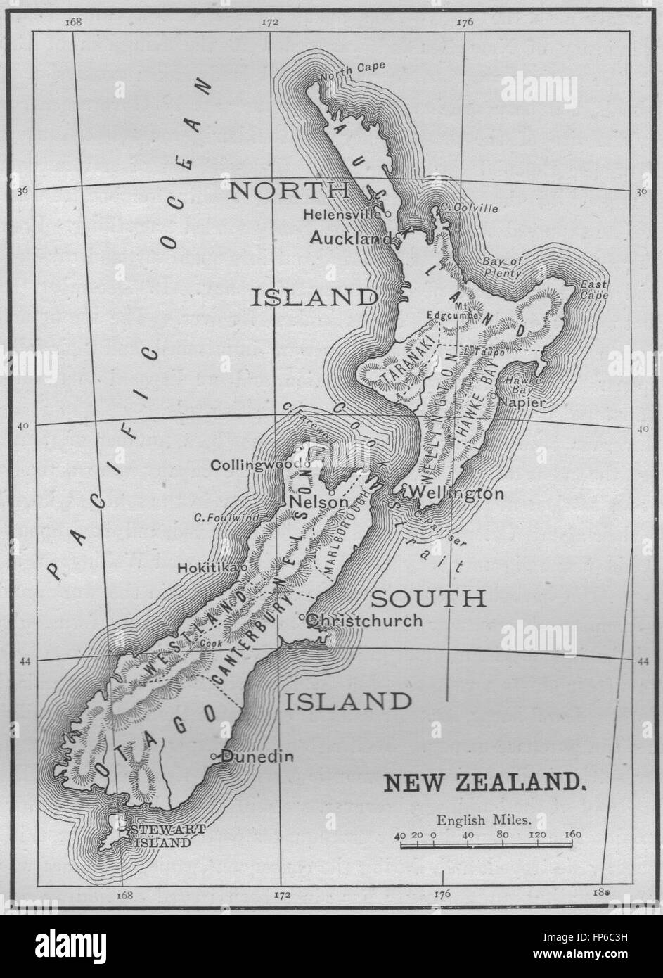 Neuseeland karte -Fotos und -Bildmaterial in hoher Auflösung – Alamy