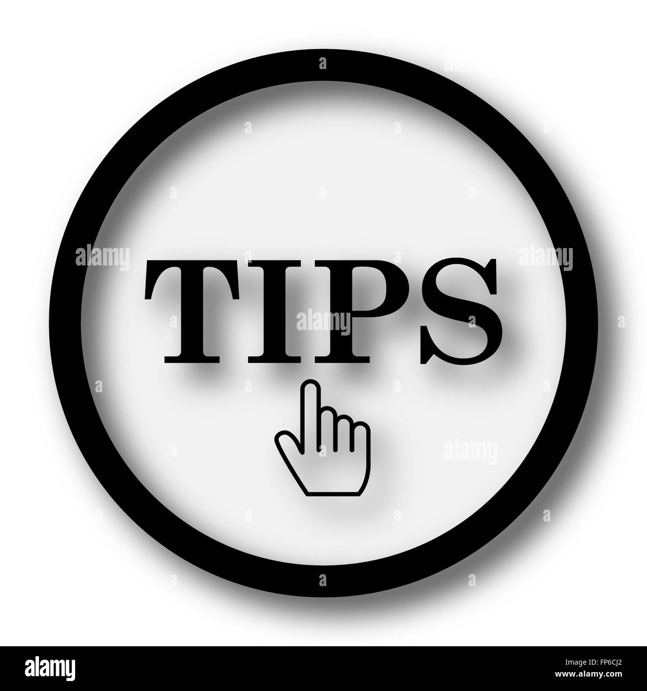 Tipps tricks icon Schwarzweiß-Stockfotos und -bilder - Alamy