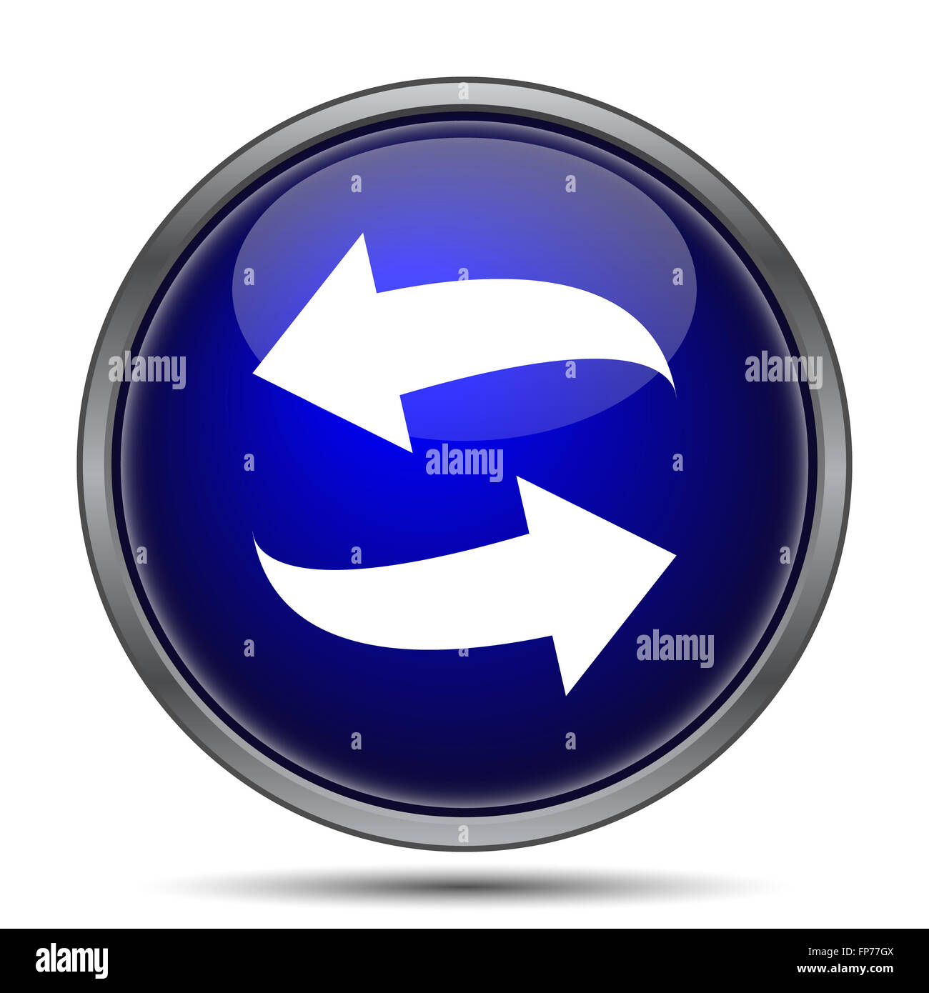 Swap-Symbol. Internet-Button auf weißem Hintergrund Stockfotografie - Alamy