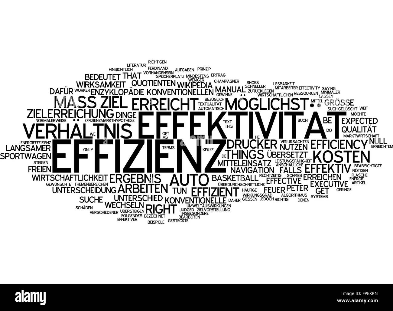 Effizienz Effektivität Ergebsnis Efficiency Stockfotos & Effizienz ...
