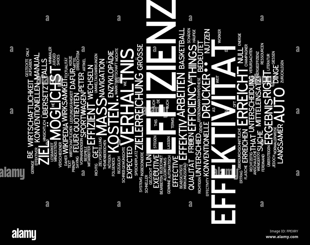 Effizienz Effektivität Ergebsnis Efficiency Stockfotos & Effizienz ...