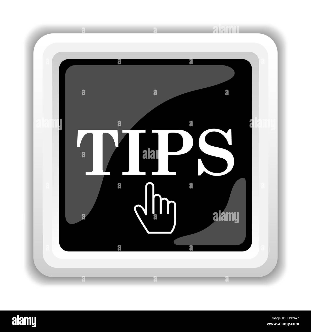 Tipps tricks icon Schwarzweiß-Stockfotos und -bilder - Alamy