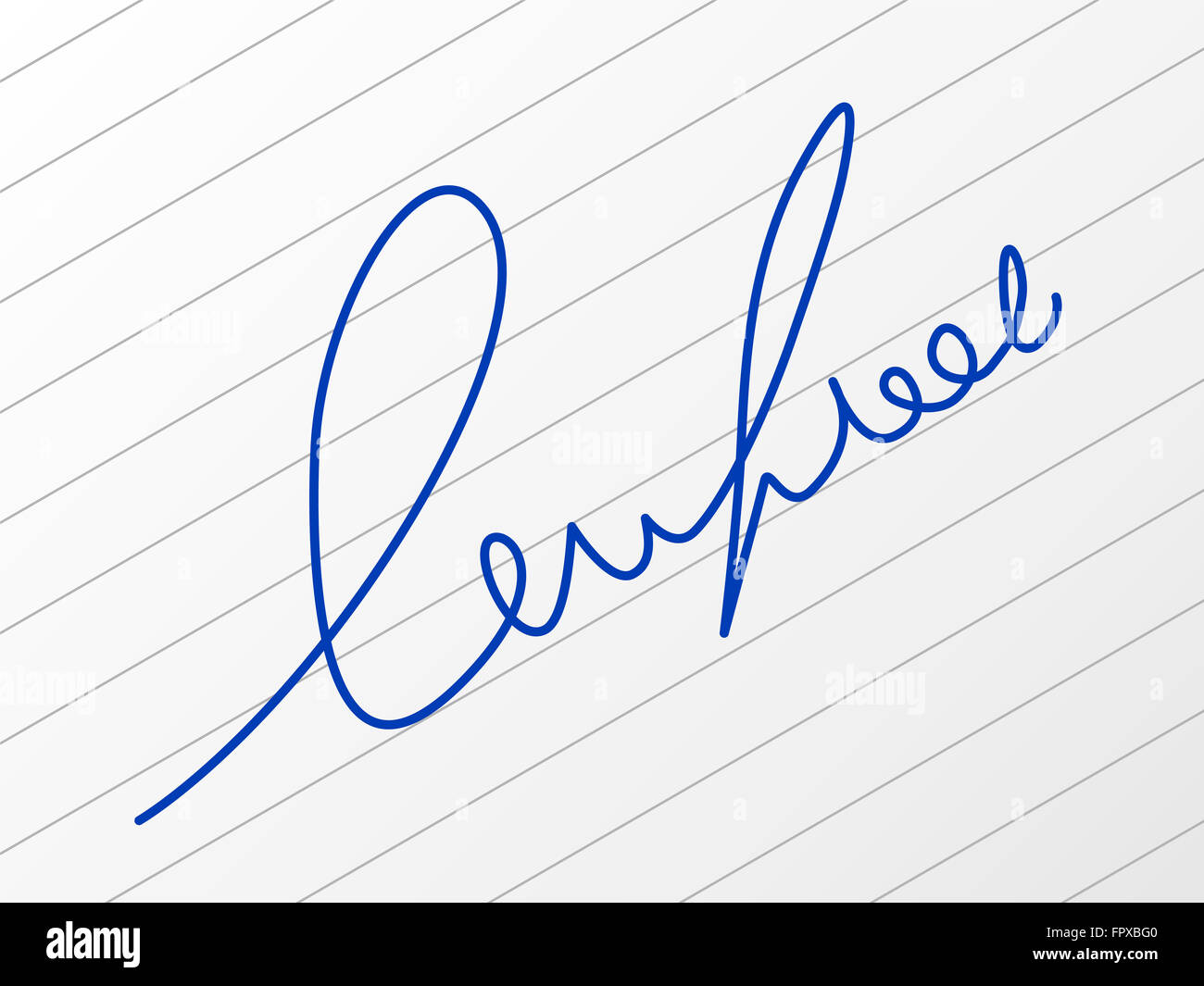 Handwriting Signature Autograph Stockfotos und -bilder Kaufen - Alamy