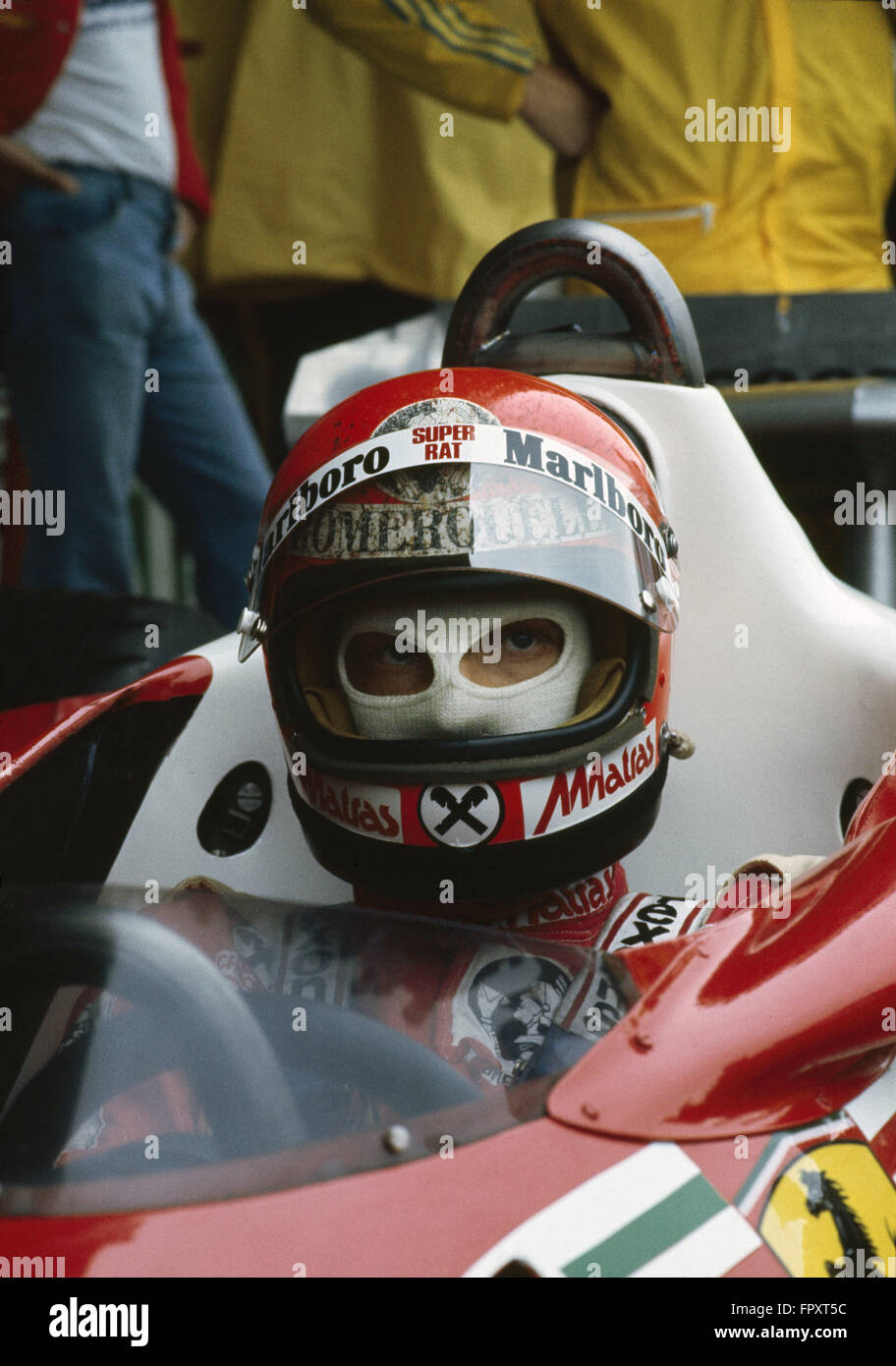 Niki Lauda. Großer Preis von Österreich 1977 Stockfotografie - Alamy