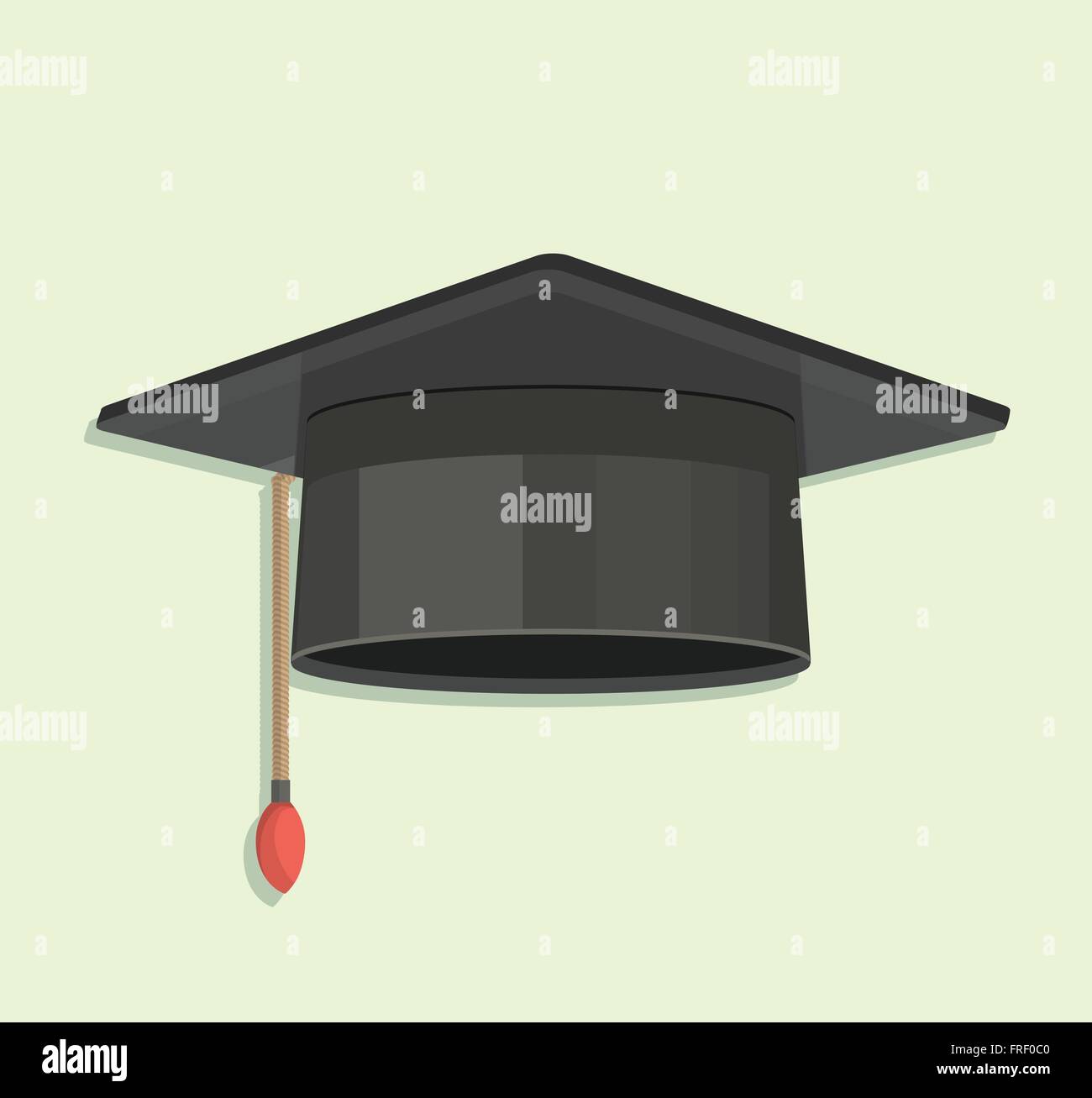 Graduation hat icon Stock-Vektorgrafiken kaufen - Alamy