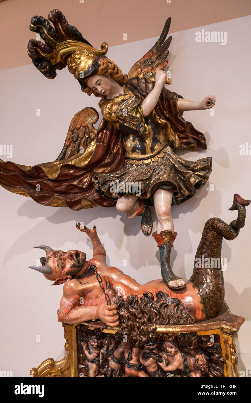 Heiliger michael der erzengel und teufel von felipe de espinabete ...