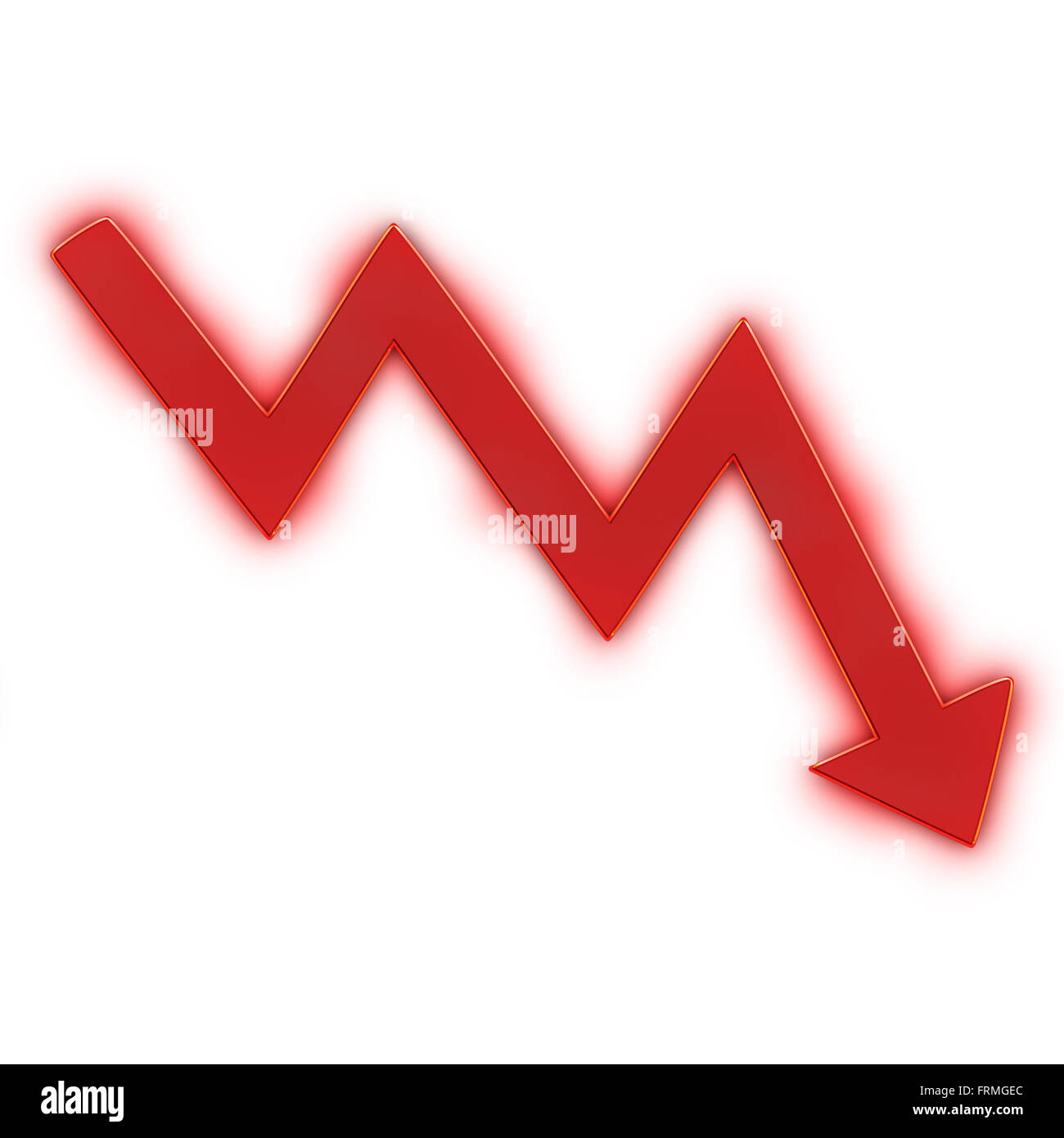 Roter pfeil nach unten -Fotos und -Bildmaterial in hoher Auflösung – Alamy