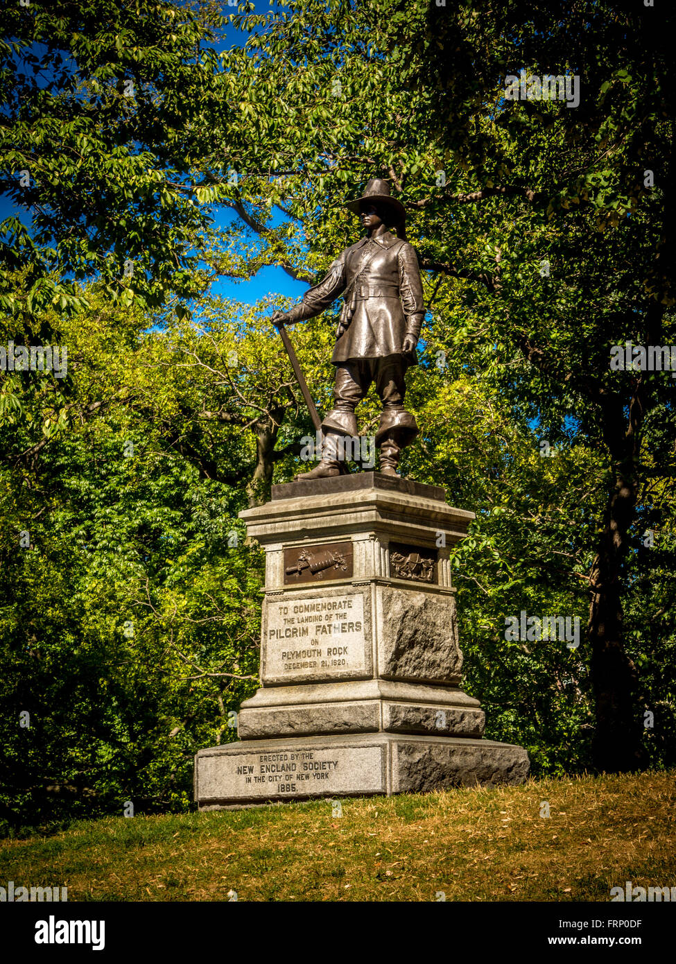 Der Central Park Pilger Statue, Pilgrim Hill, Ostseite zwischen 72. und ...