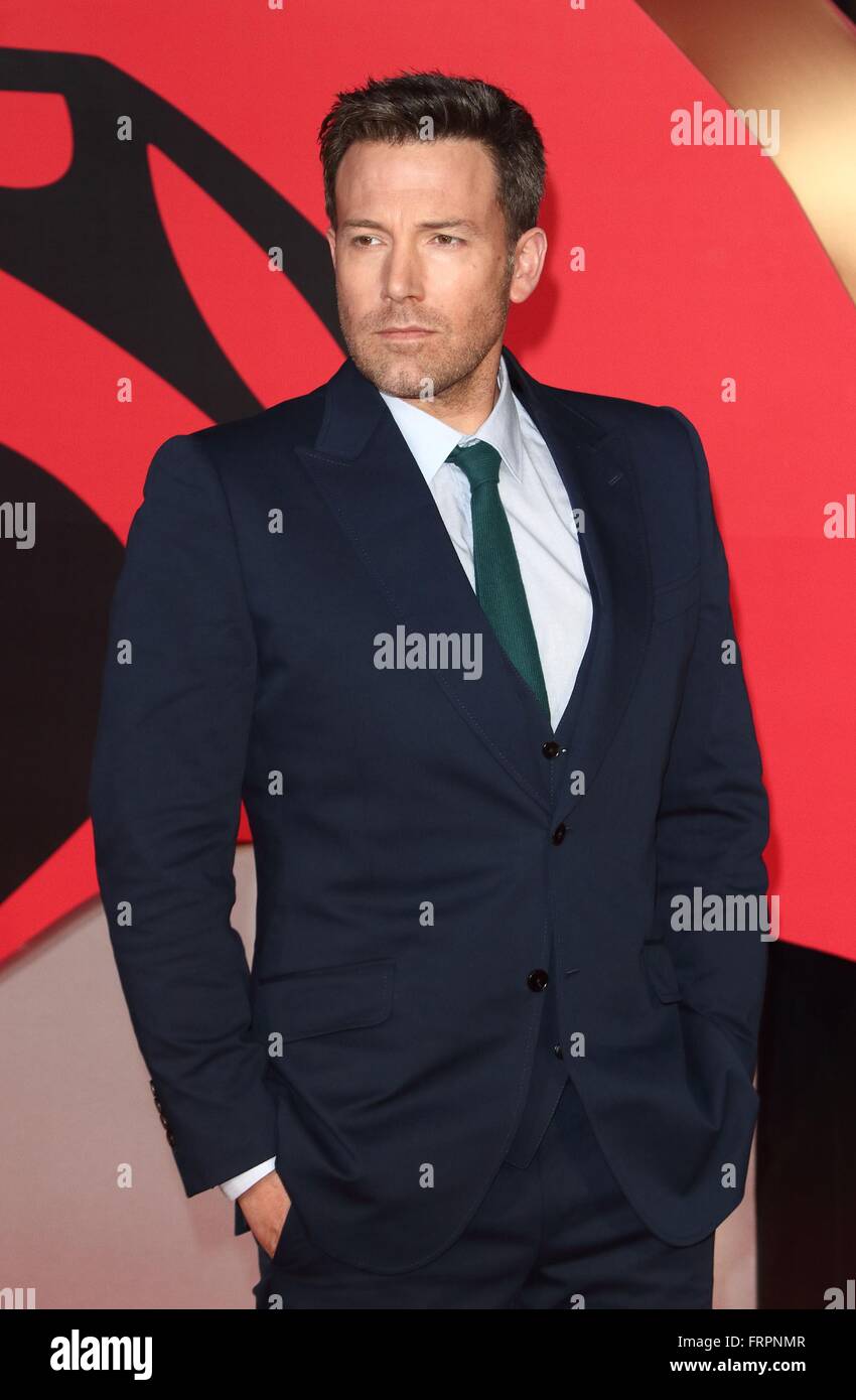 London, UK. Ben Affleck auf europäische Premiere von 'Batman V Superman ...