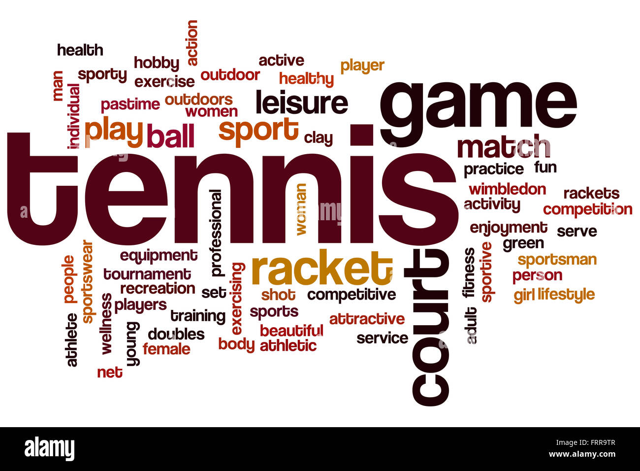 Tennis word -Fotos und -Bildmaterial in hoher Auflösung – Alamy