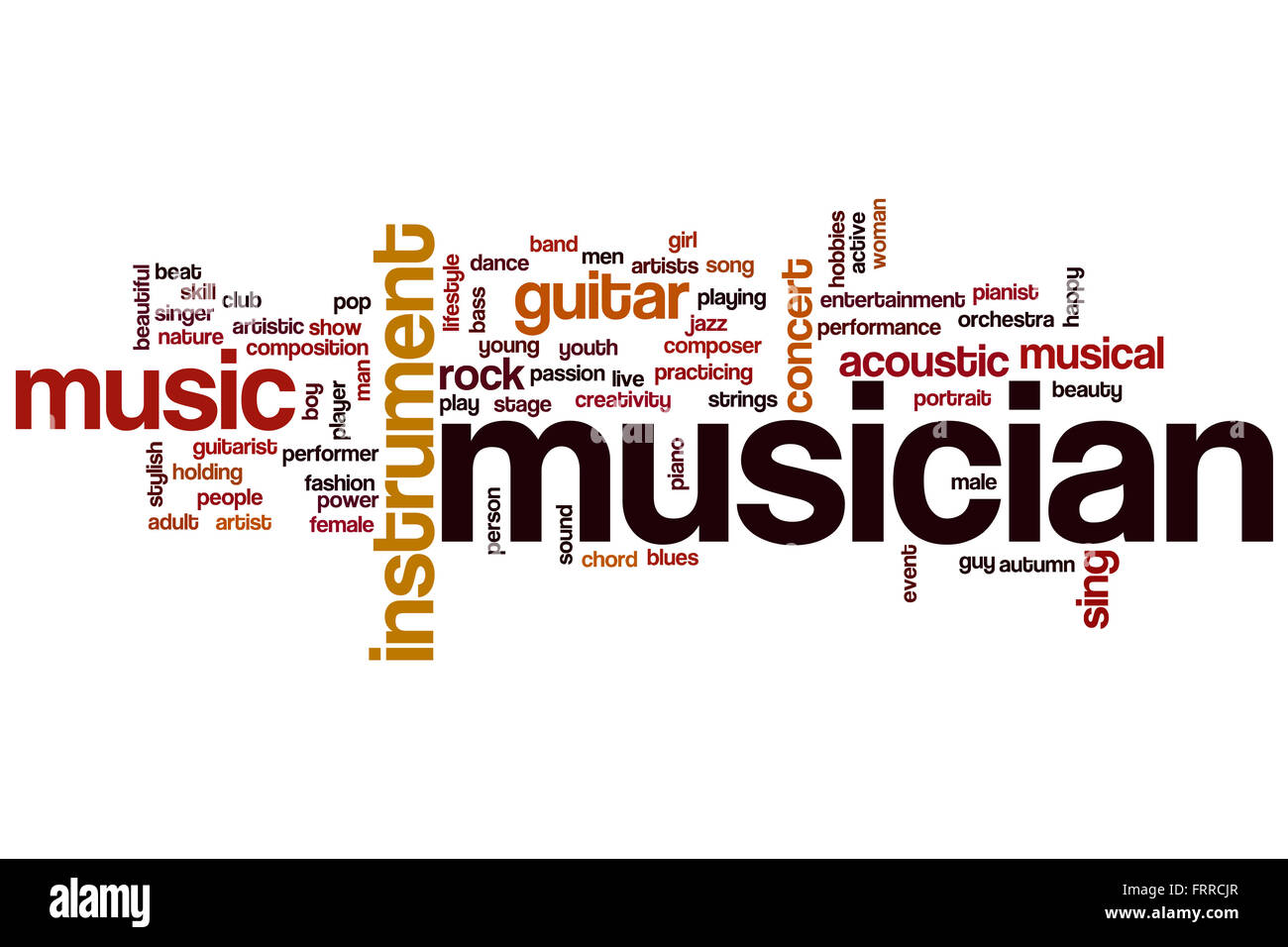 Pop Music Word Cloud Concept Stockfotos und -bilder Kaufen - Alamy