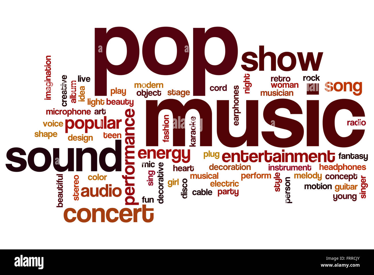 Pop music word cloud concept -Fotos und -Bildmaterial in hoher ...
