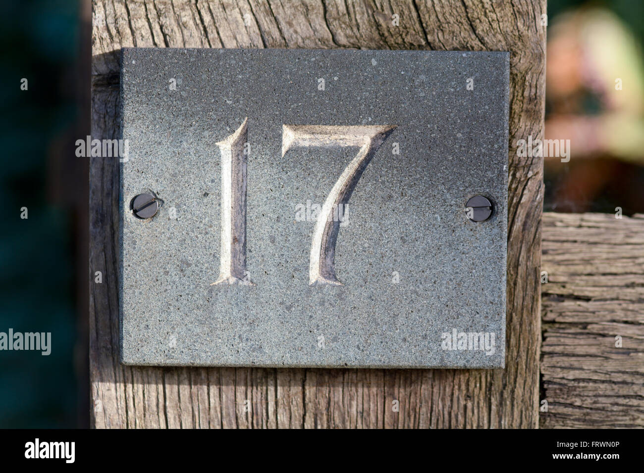 Hausnummer 17 zeichen -Fotos und -Bildmaterial in hoher Auflösung – Alamy