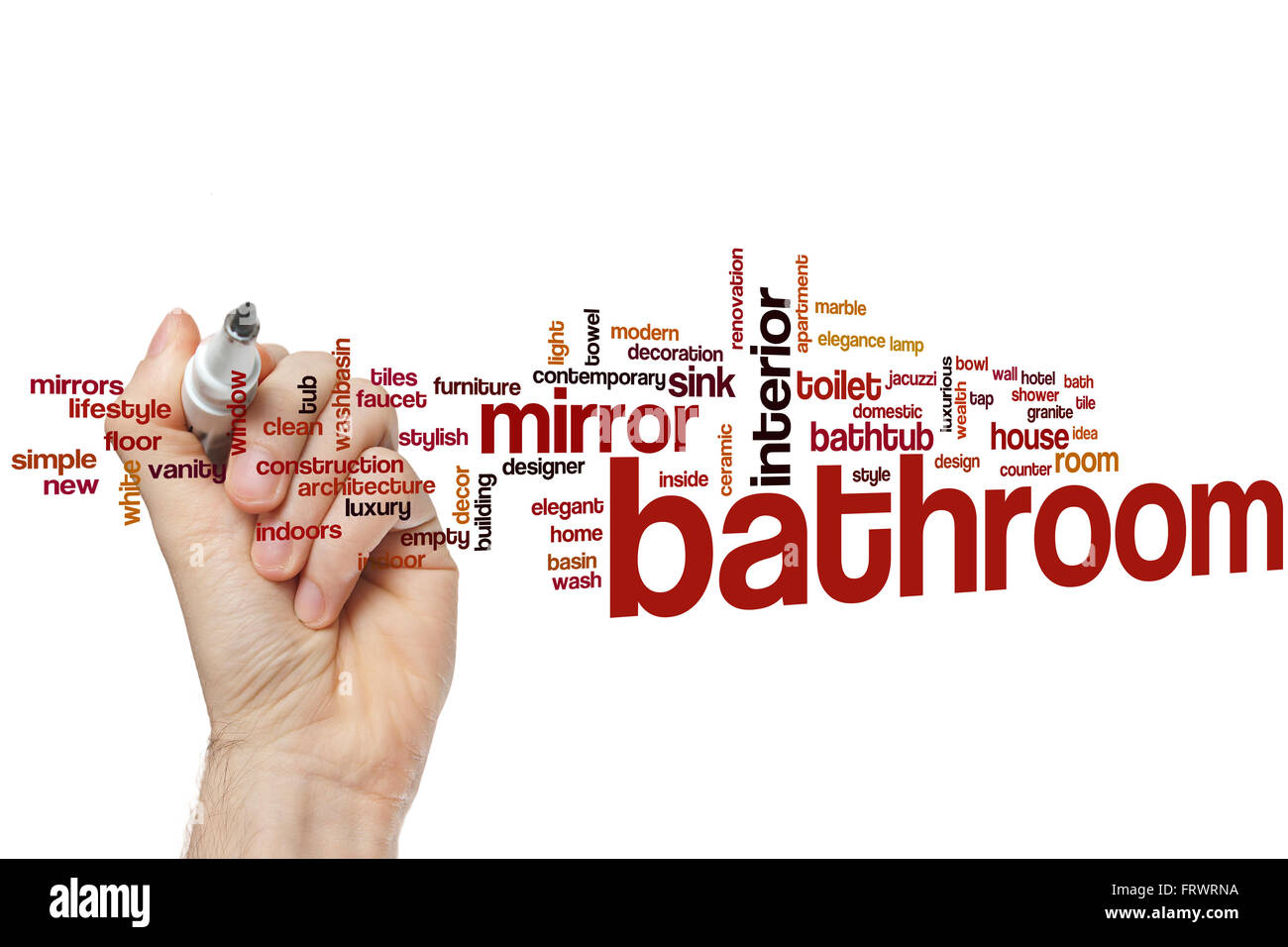 Bad Word Cloud-Konzept Stockfotografie - Alamy