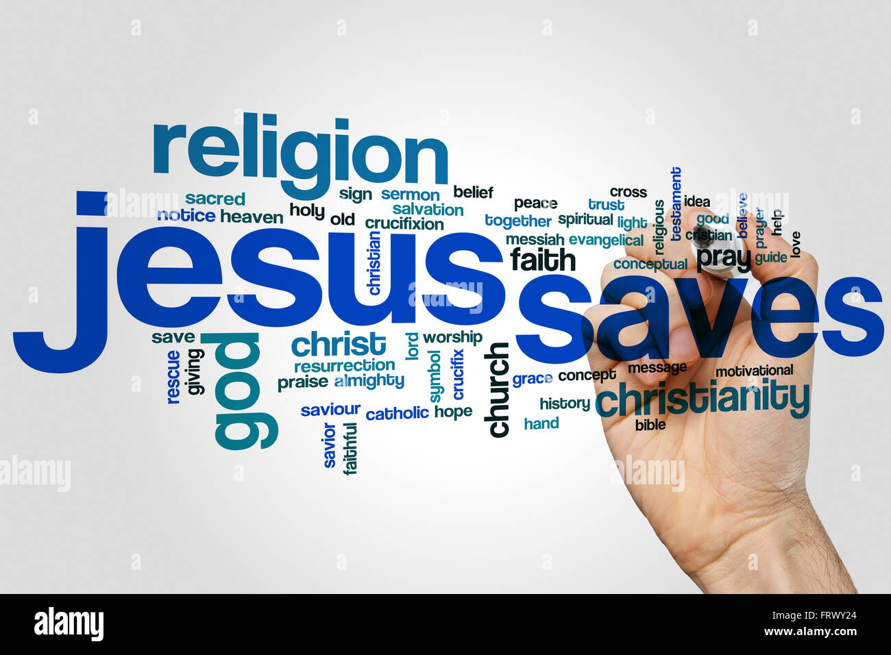 Jesus rettet -Fotos und -Bildmaterial in hoher Auflösung – Alamy