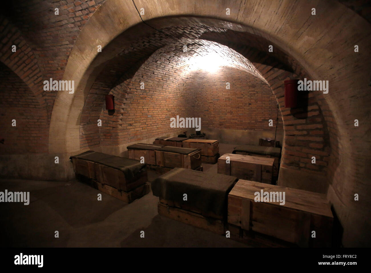 Rom, Italien. 24. März 2016. Eröffnung nach 70 Jahren der Royal Bunker ...