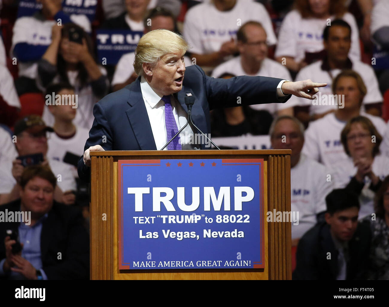 Trump für Präsidenten Kundgebung am South Point Arena Las Vegas, NV mit ...