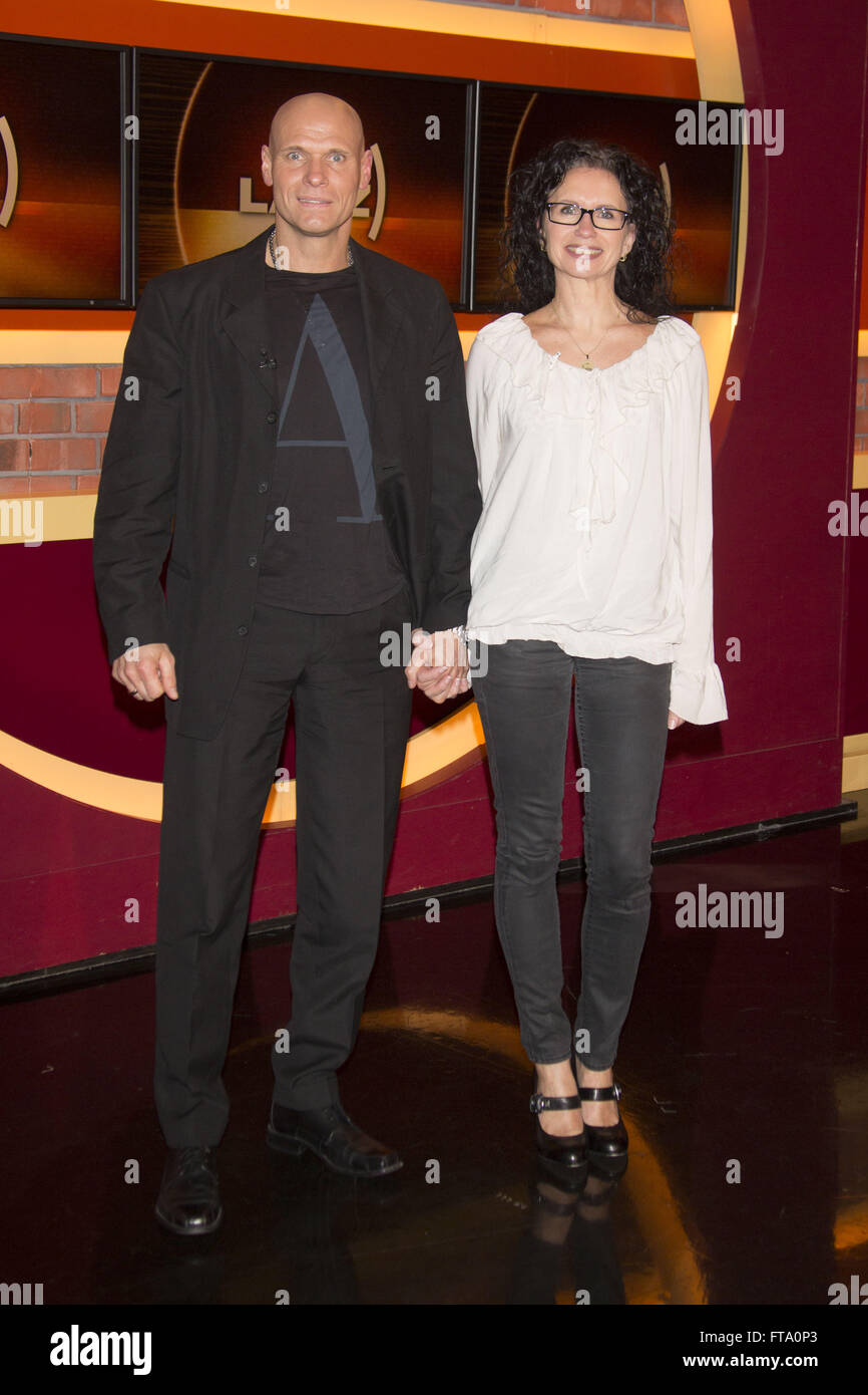 Deutschen ZDF TV Talkshow Markus Lanz bei Fernsehmacher-Studio mit ...