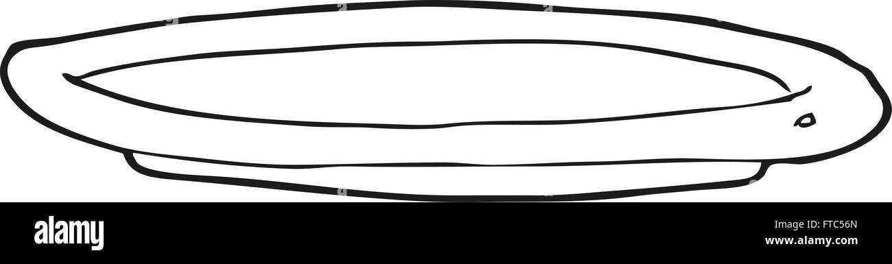 Freehand drawn cartoon empty plate -Fotos und -Bildmaterial in hoher ...