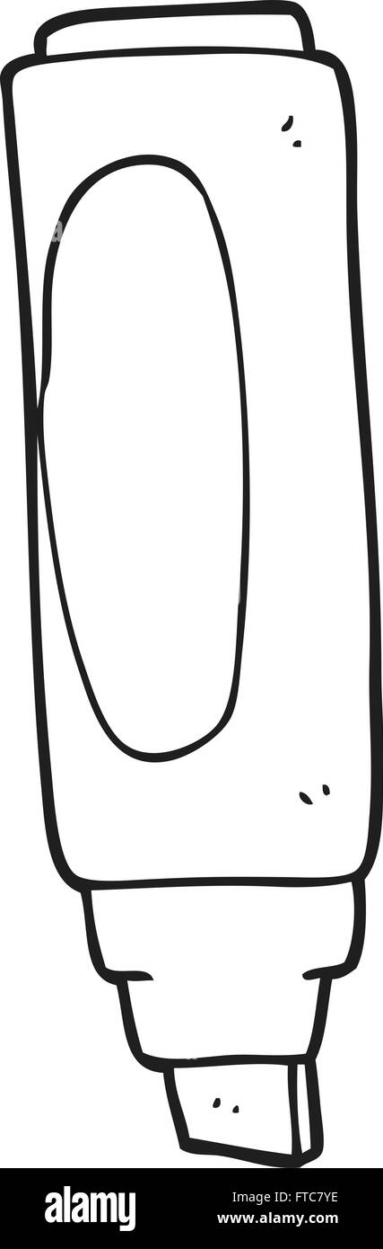 freihändig gezeichnet schwarz / weiß Cartoon Filzstift Stock ...