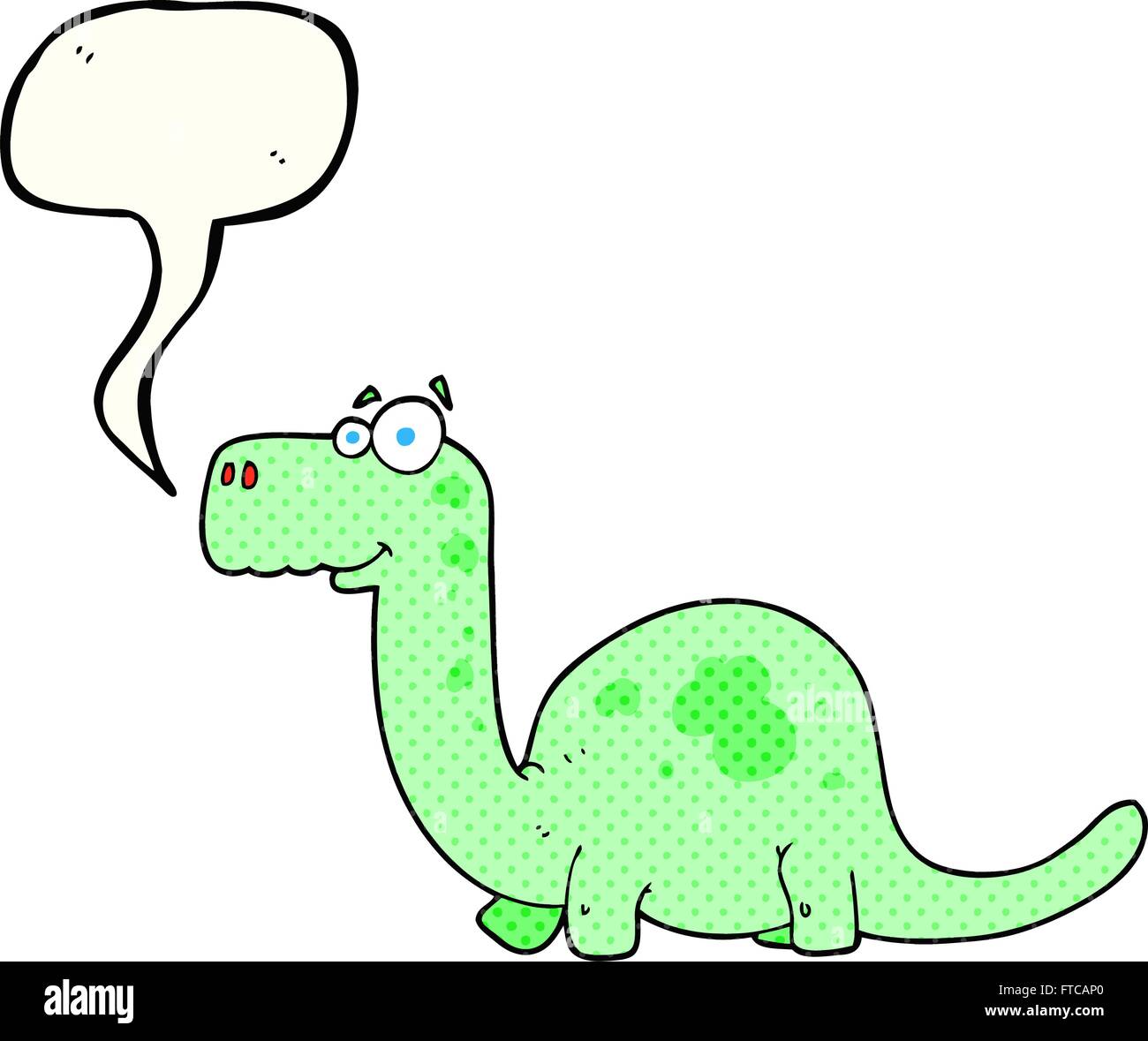 freihändig gezeichnet Comic Buch Speech Bubble Cartoon Dinosaurier ...