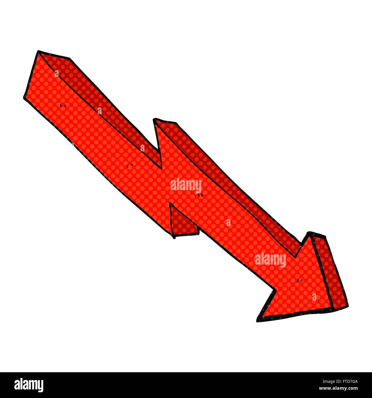 Freihändig gezeichnete Cartoon Pfeil nach oben-trend Stock-Vektorgrafik ...