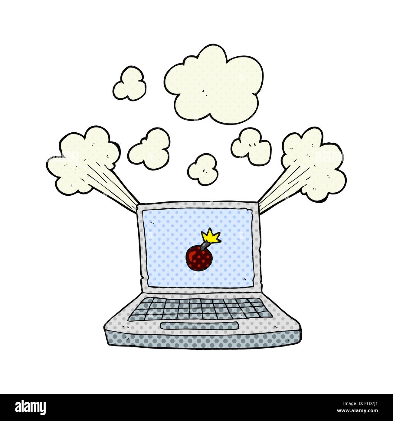 Freehand Drawn Cartoon Laptop Computer Stockfotos und -bilder Kaufen ...