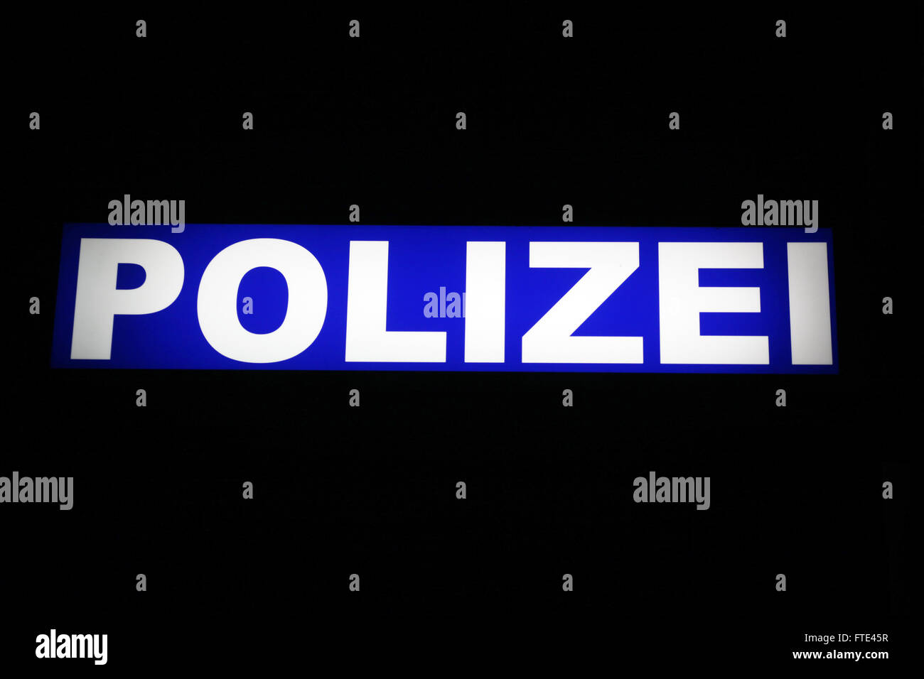 Polizei Zeichen Stockfotos und -bilder Kaufen - Alamy