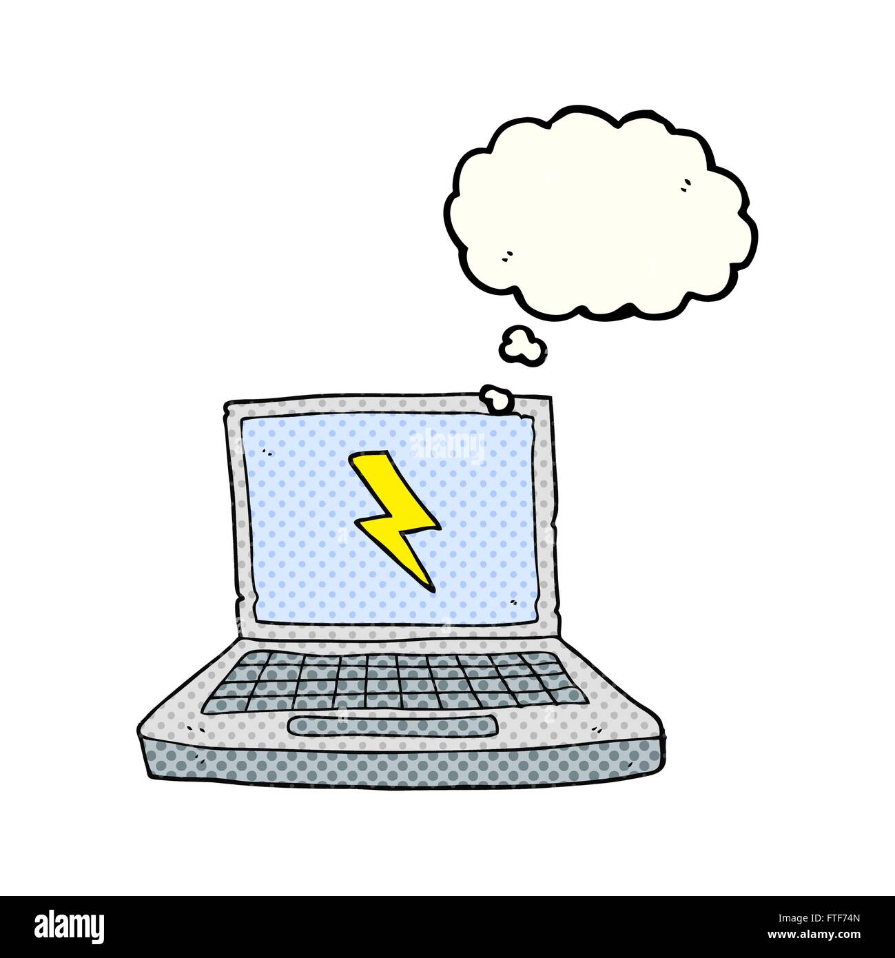 Freehand Drawn Cartoon Laptop Computer Stockfotos und -bilder Kaufen ...