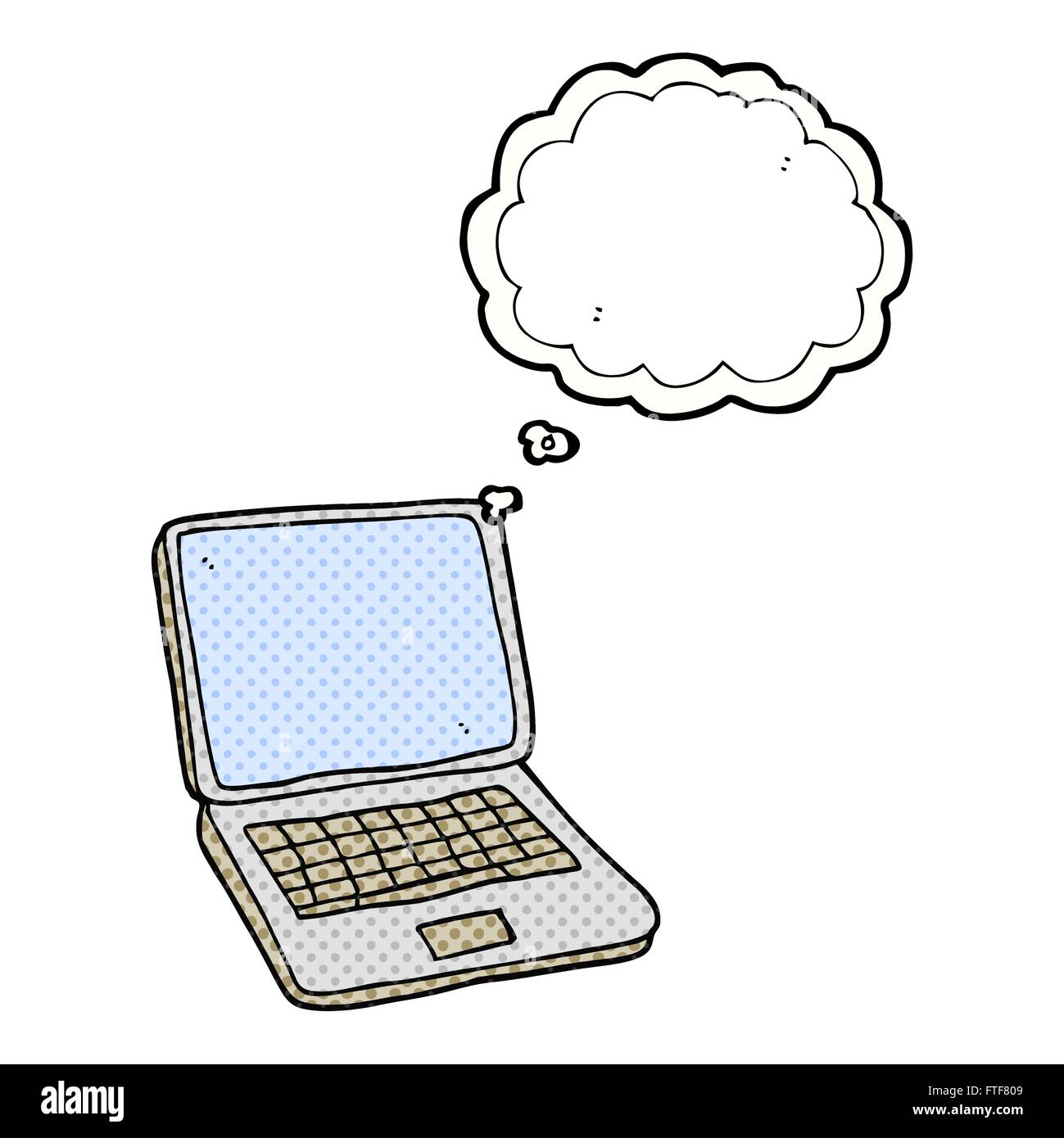 Freehand drawn cartoon laptop computer -Fotos und -Bildmaterial in ...