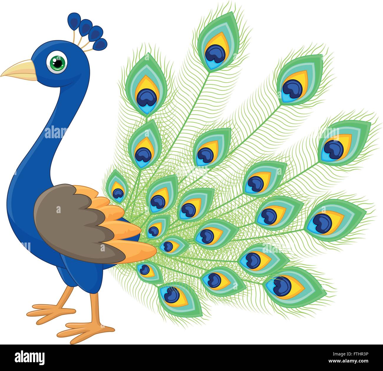 Pfau cartoon -Fotos und -Bildmaterial in hoher Auflösung – Alamy