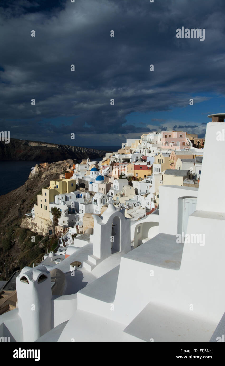 Schone Alt Thera Santorin Griechenland Fotosnull