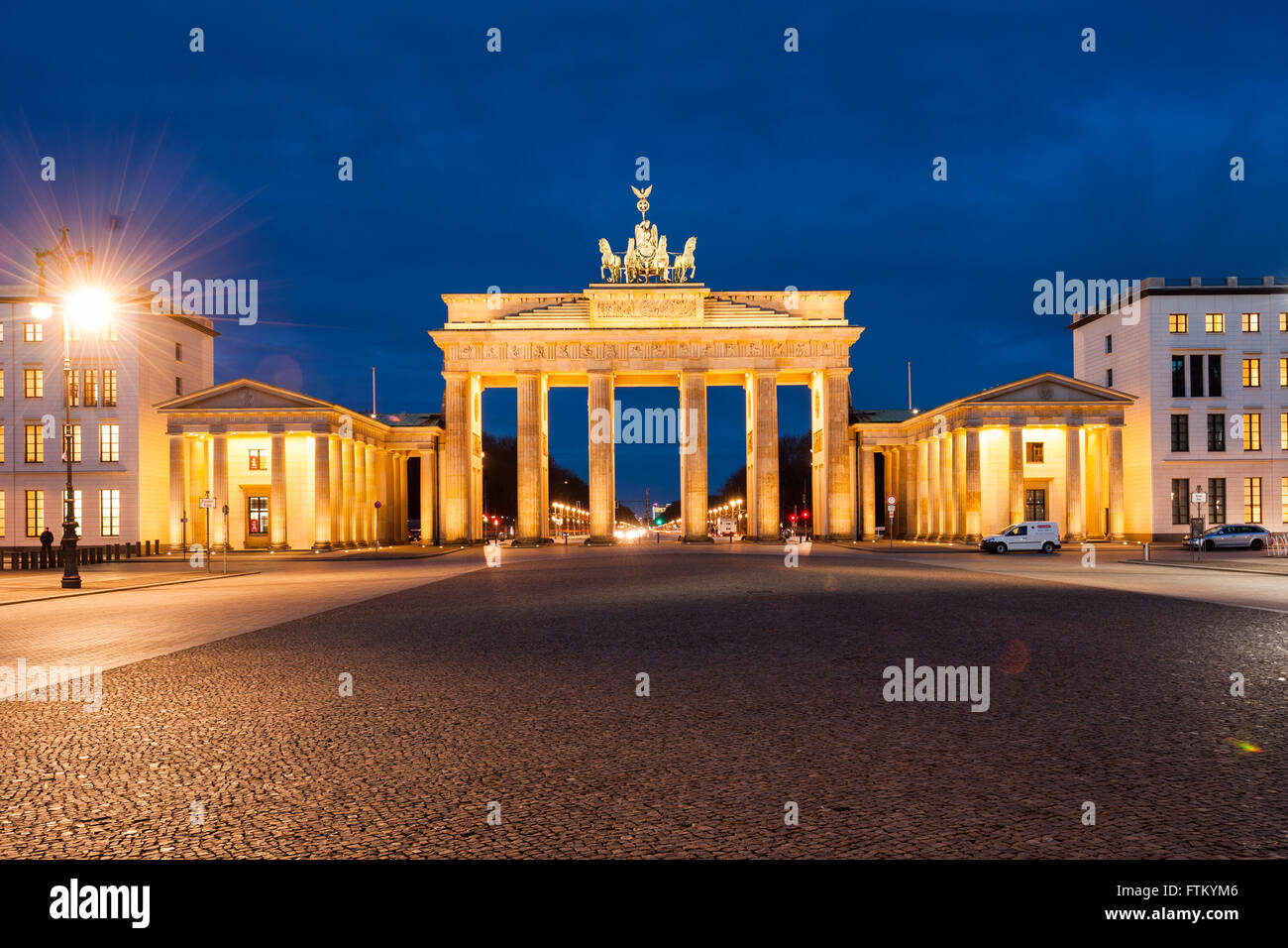 Brandenburger Tor (Brandenburger Tor), Berlin, Deutschland in der ...