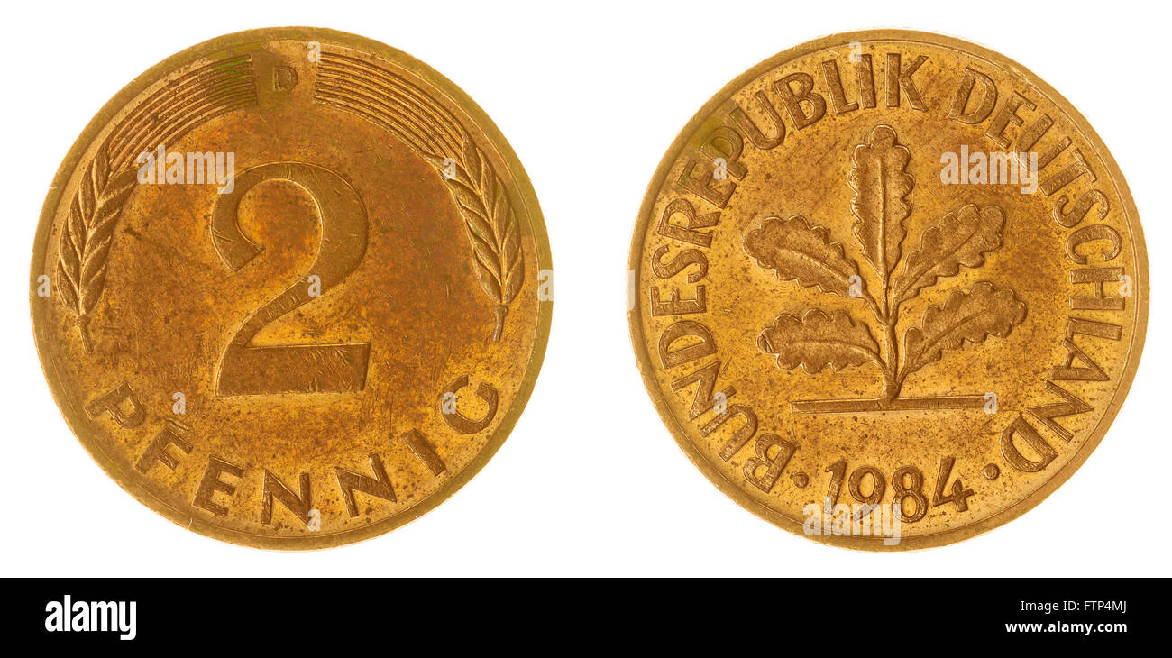 2 pfennig -Fotos und -Bildmaterial in hoher Auflösung – Alamy