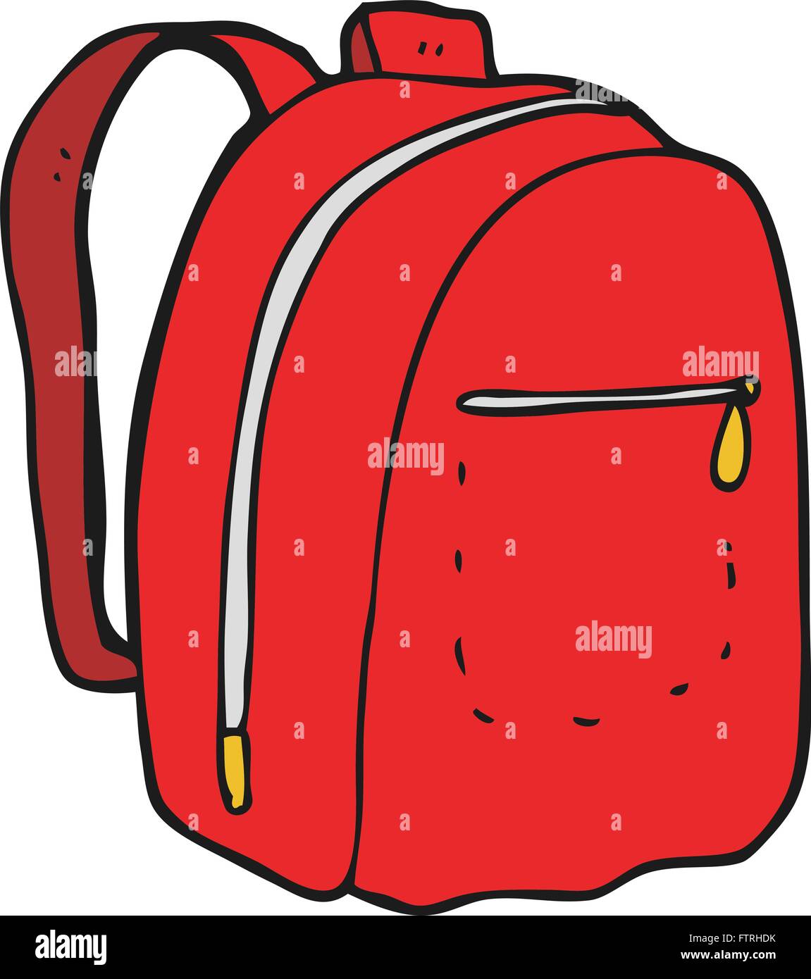 Freehand drawn cartoon backpack Stock-Vektorgrafiken kaufen - Alamy