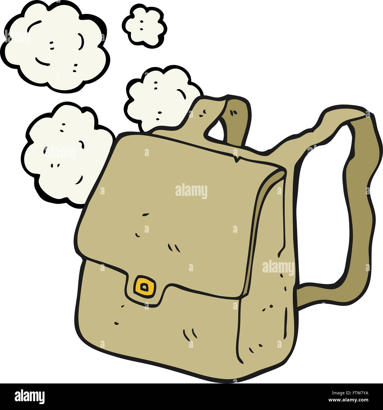 Freehand drawn cartoon backpack Stock-Vektorgrafiken kaufen - Alamy