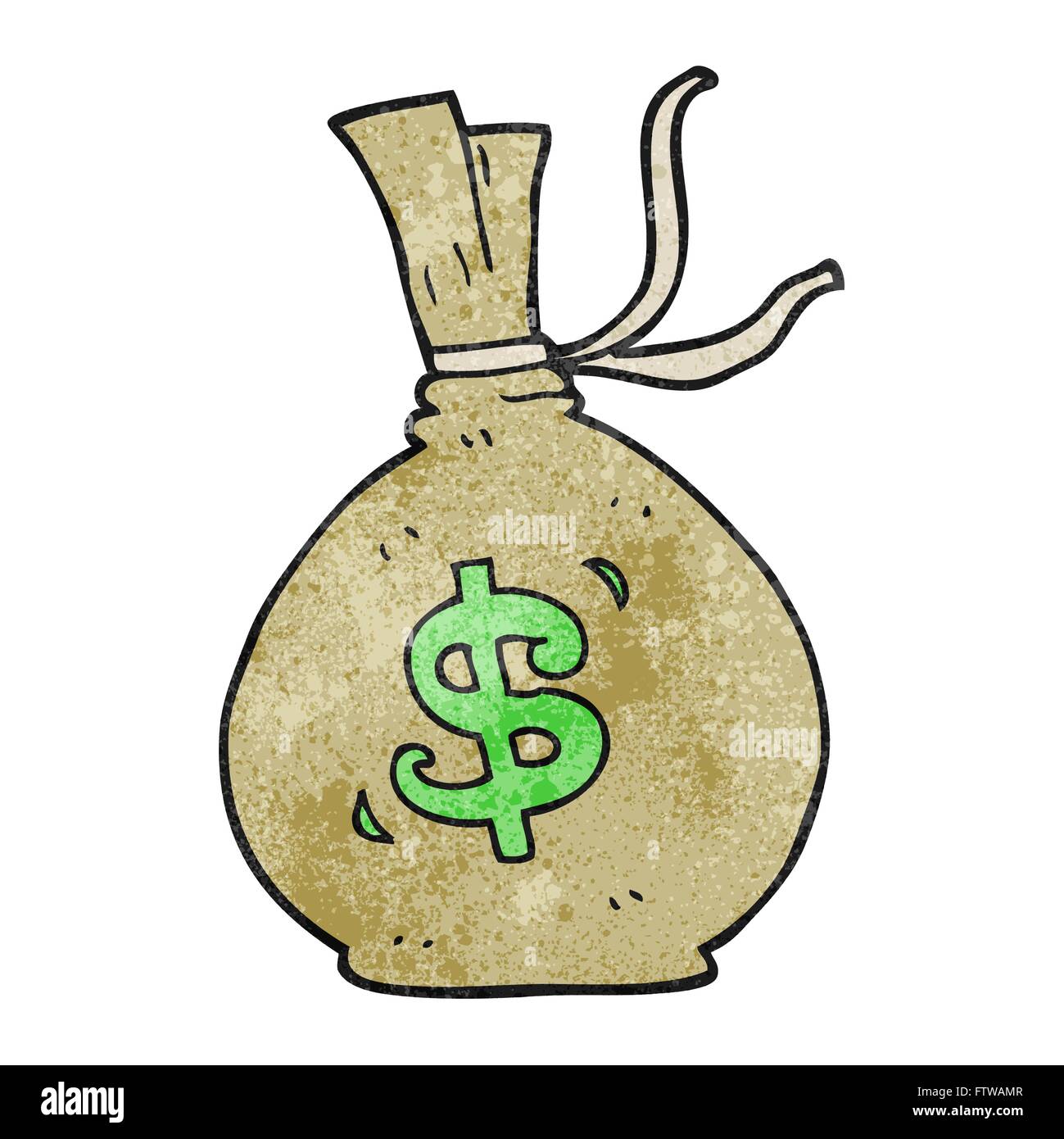 Freehand drawn cartoon bag money -Fotos und -Bildmaterial in hoher ...