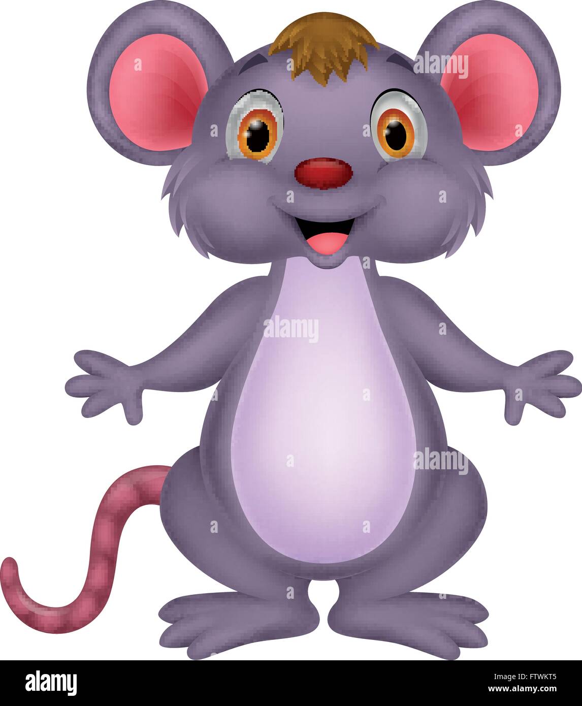 Cartoon waving mouse Stock-Vektorgrafiken kaufen - Alamy