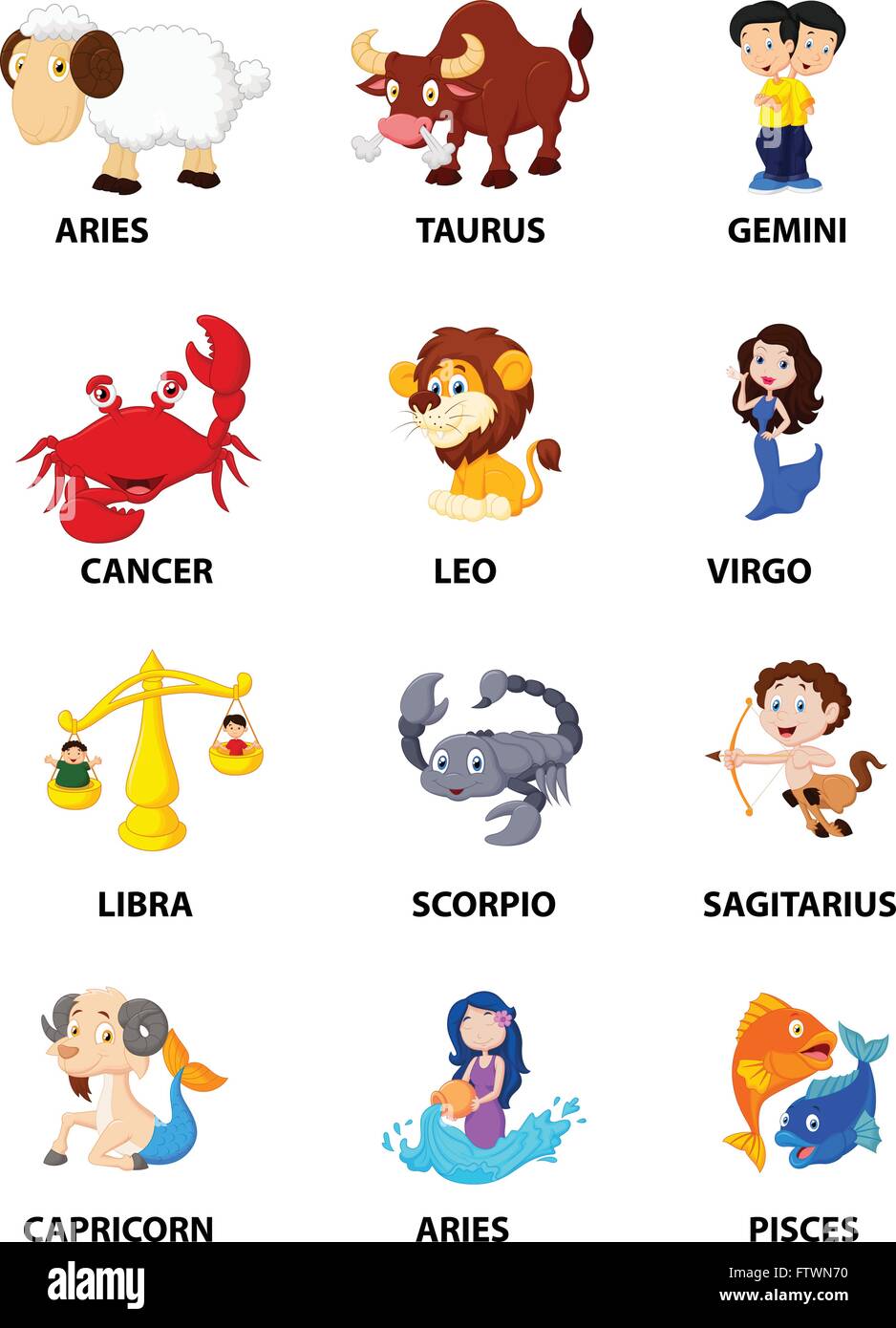 Widder sternzeichen comic -Fotos und -Bildmaterial in hoher Auflösung – Alamy