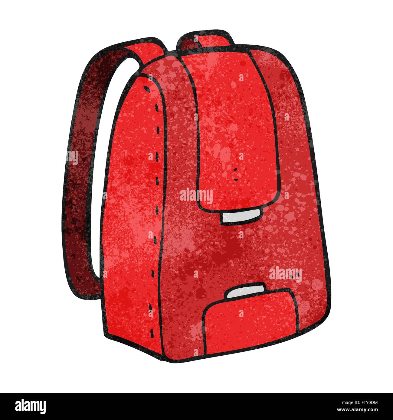 Freehand drawn cartoon backpack Stock-Vektorgrafiken kaufen - Alamy