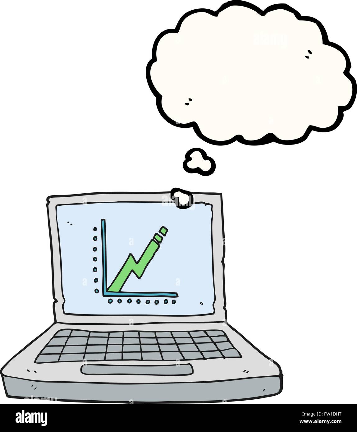 Freehand Drawn Cartoon Laptop Computer Stockfotos und -bilder Kaufen ...