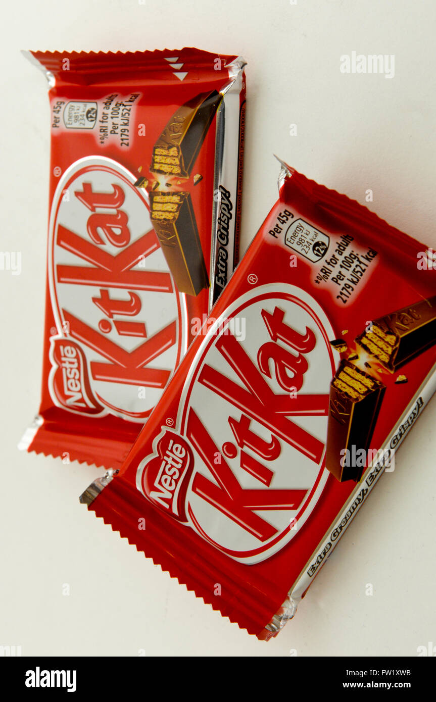 Kit Kat ist eine Schoko-Wafer Keks Bar erstellt von Rowntree von York ...