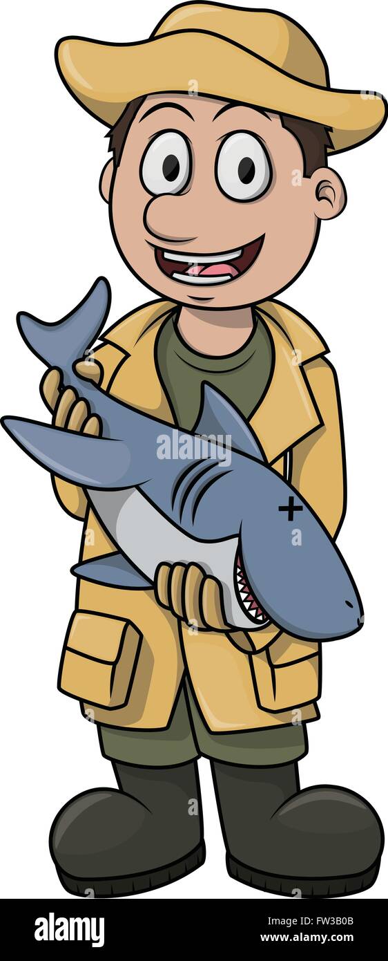Cartoon fisherman Stock-Vektorgrafiken kaufen - Alamy
