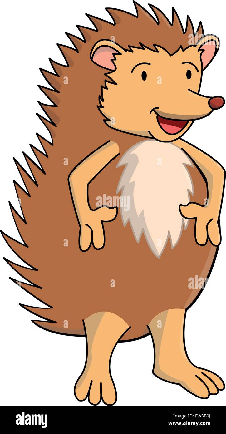 Igel illustration Stock-Vektorgrafiken kaufen - Alamy