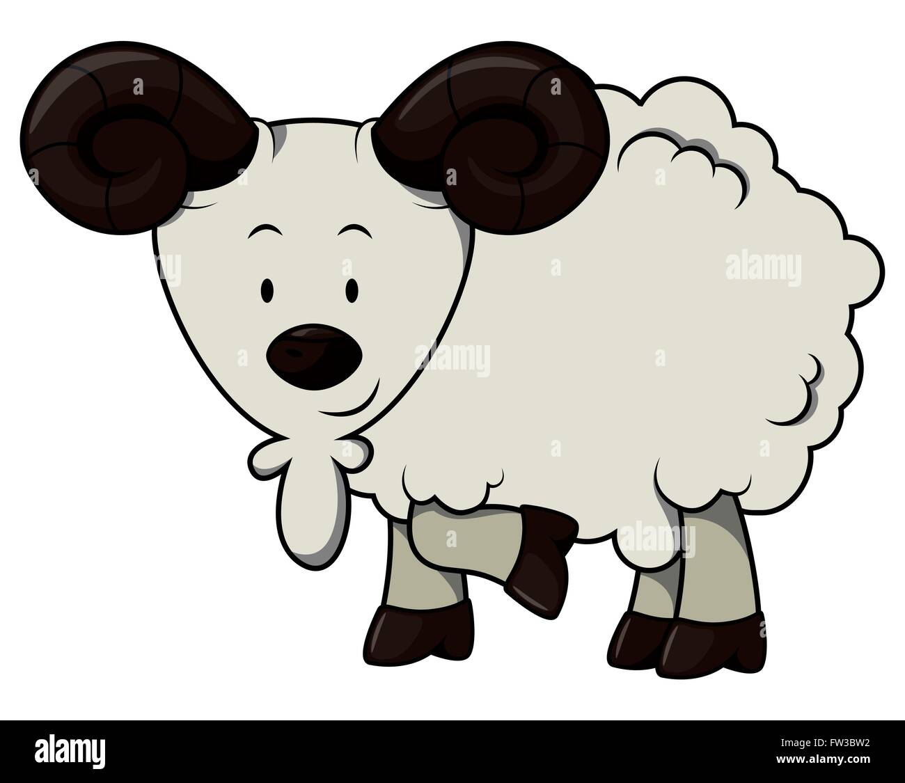 Schafe cartoon illustration Stock-Vektorgrafik - Alamy