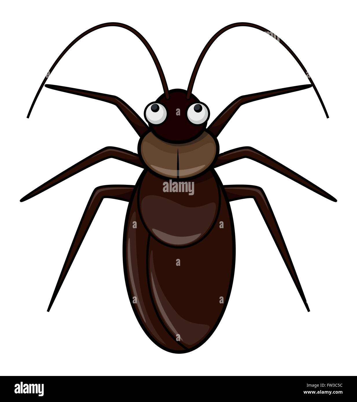 Schabe Cartoon illustration Stock-Vektorgrafik - Alamy