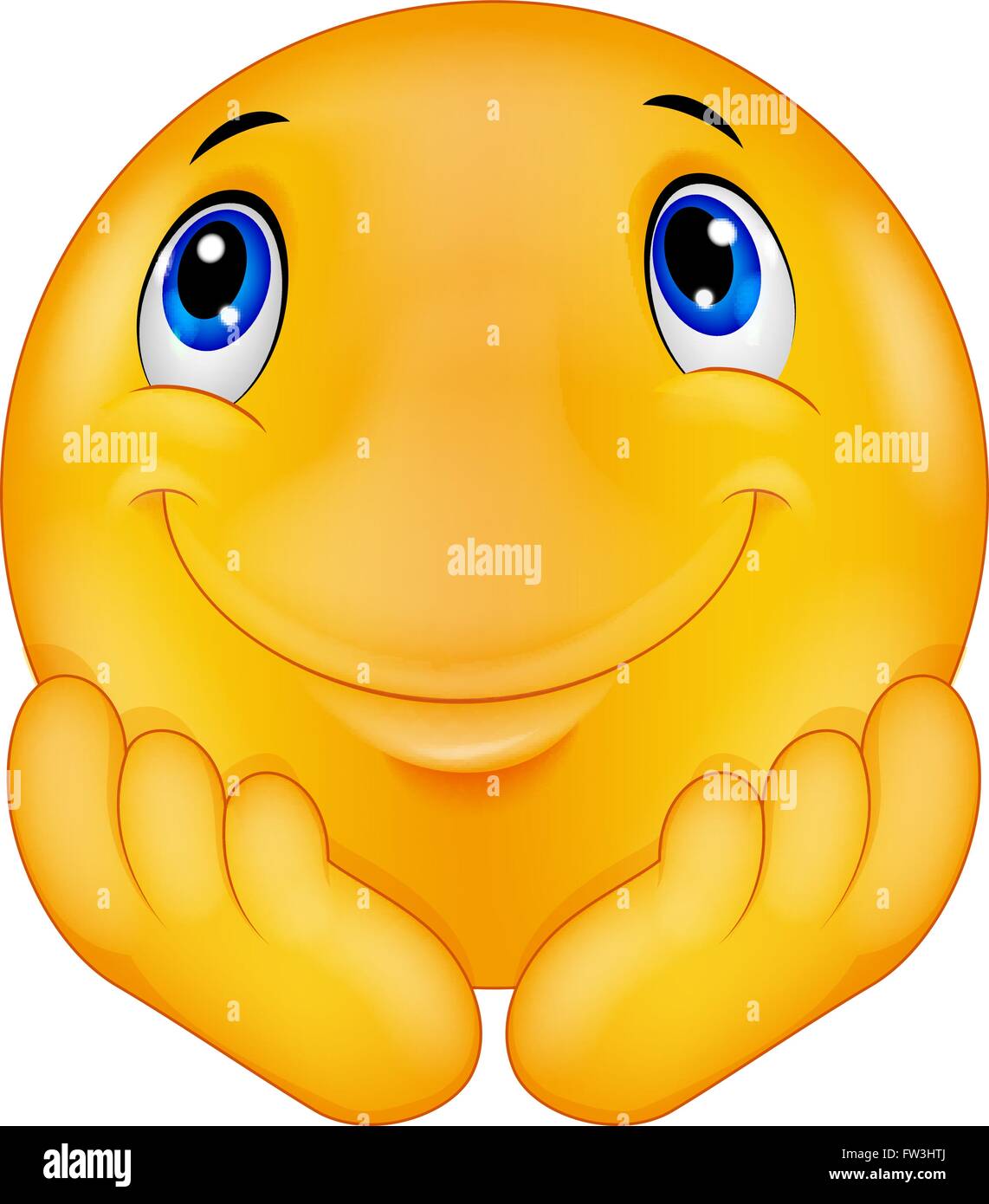 Denken emoticon Smiley Stock-Vektorgrafik - Alamy