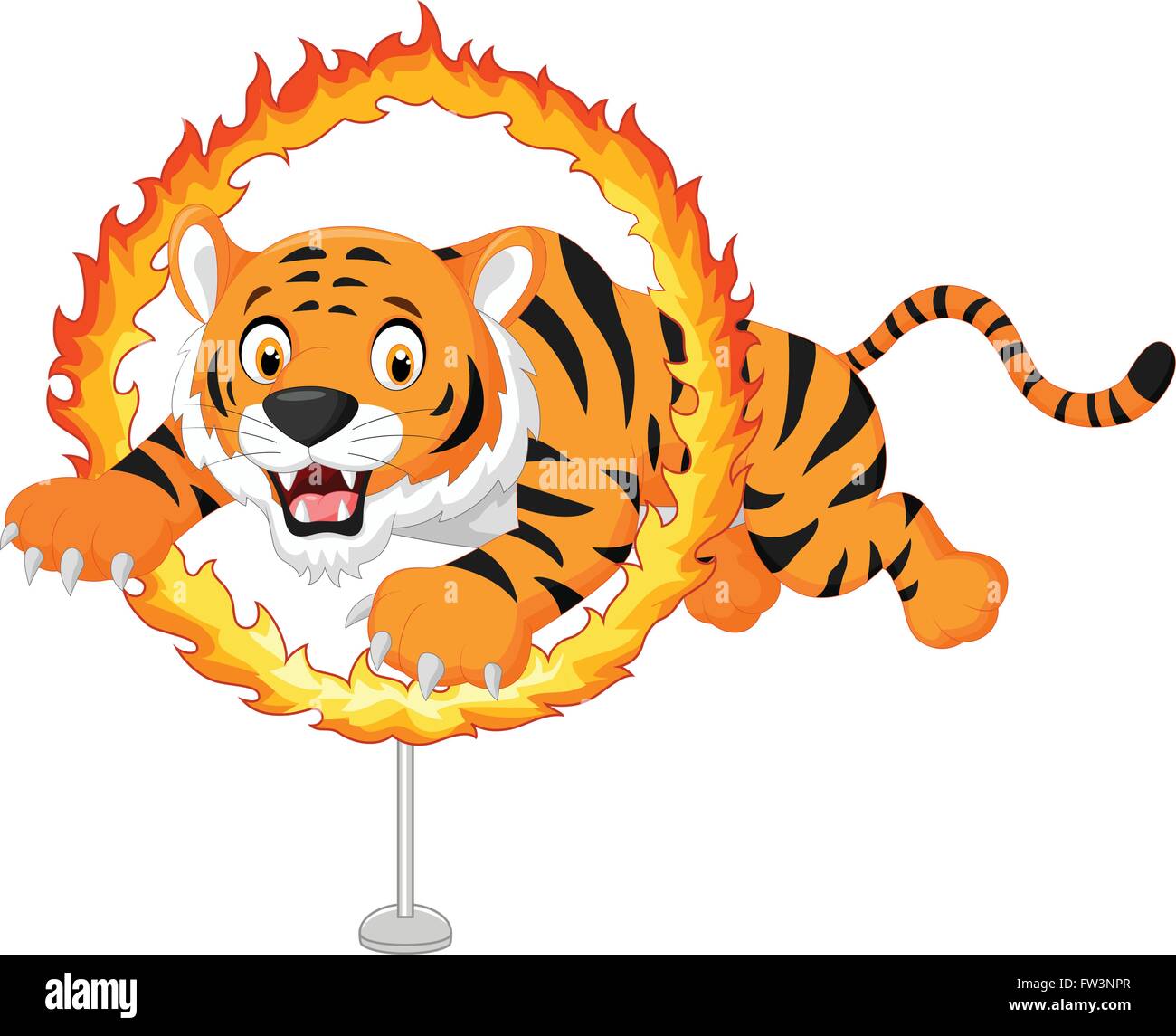 Zirkustiger Cartoon