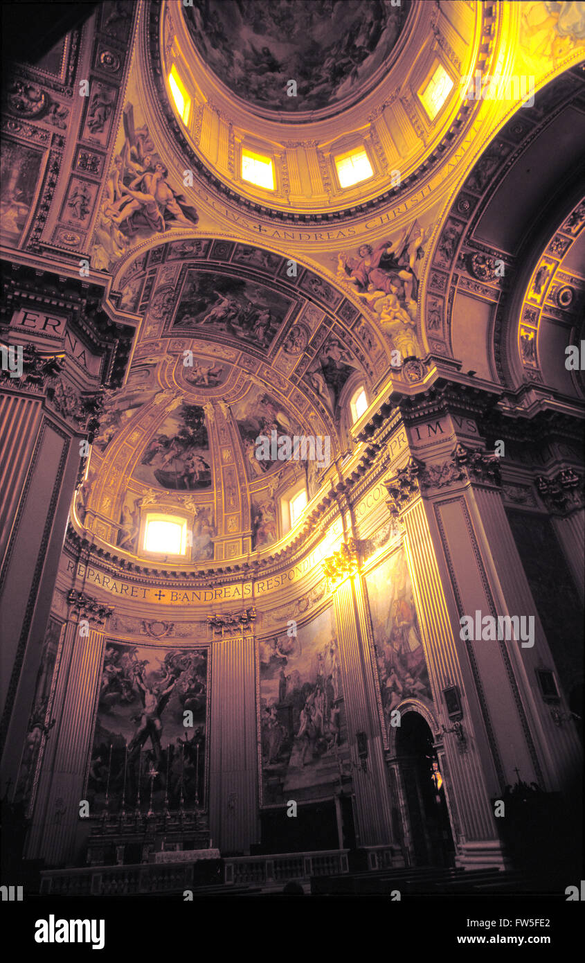 Rom - Chiesa di Sant Andrea della Valle. Kirche, die die Szene der ...